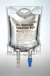 Dextrose / Water, Preservative Free 5% IV Solution 50 mL – Vitusmed
